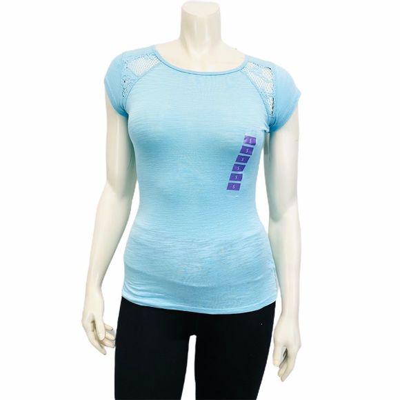 Earth Yoga | Tops | Nwt Earthyoga Mint Blue Top Blouse Lower Cut Back 0 ...